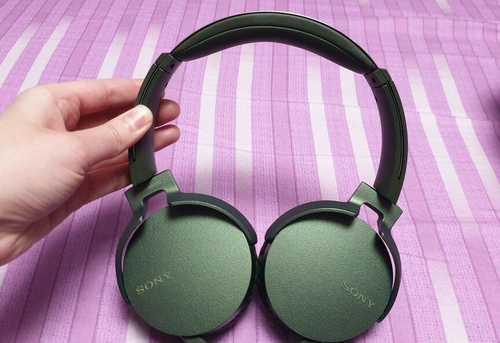 Наушники Sony MDR-XB550 зеленые