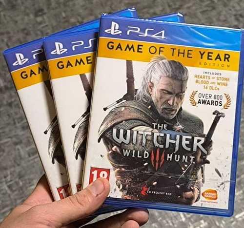 The Witcher 3 Wild Hunt PS4 диски новые русская ве