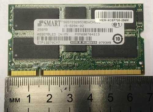 Модуль памяти DDR sodimm 256 Mb (200 pin.)