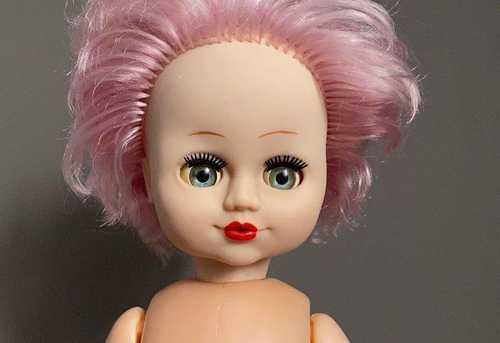 Большая Кукла с розовыми волосами СССР
