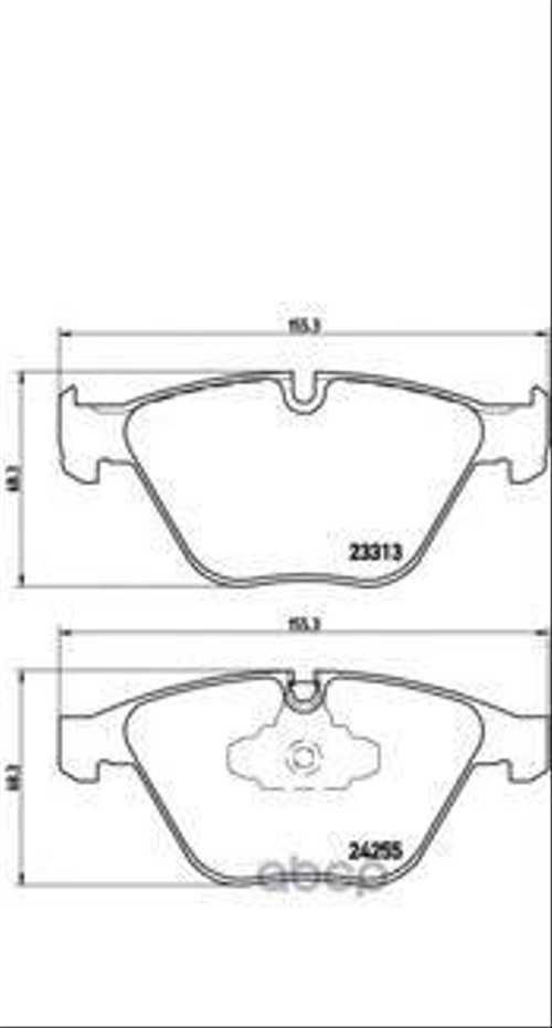 Колодки тормозные дисковые перед P06055 Brembo