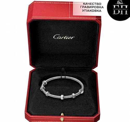 Браслет cartier, белое золото