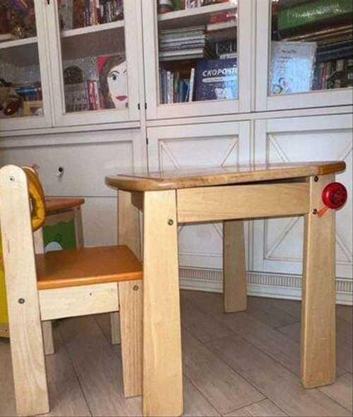 Детский стол со стулом и ящиком для игрушек