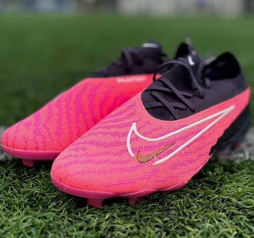 Бутсы Nike Phantom GX pink&black