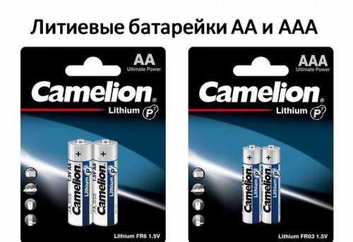 Литивые батарейки аа и ааа (Camelion)