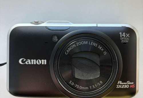 Компактный фотоаппарат canon SX 230 HS