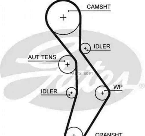 Gates 5604XS ремень грм 148x230\ Audi A3/A4 2.0 01, VW Golf V/Touran 2.0 03