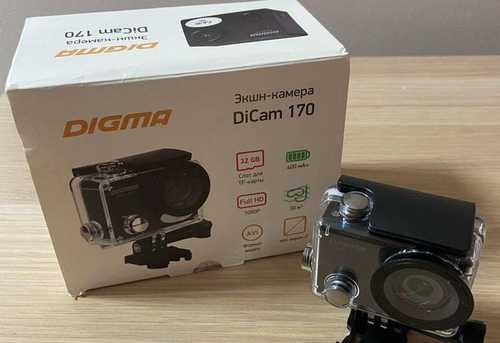 Экшен камера Digma DiCam 170