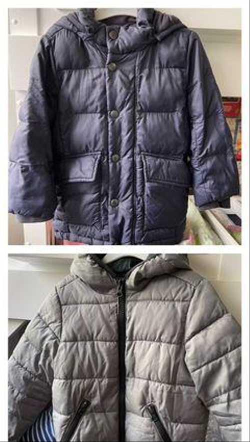 Куртки uniqlo 90, benetton 100