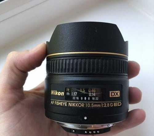 Объектив Nikon Fisheye nikkor 10,5 mm