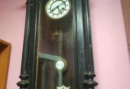 Старинные часы Густав Беккер Германия на ходу