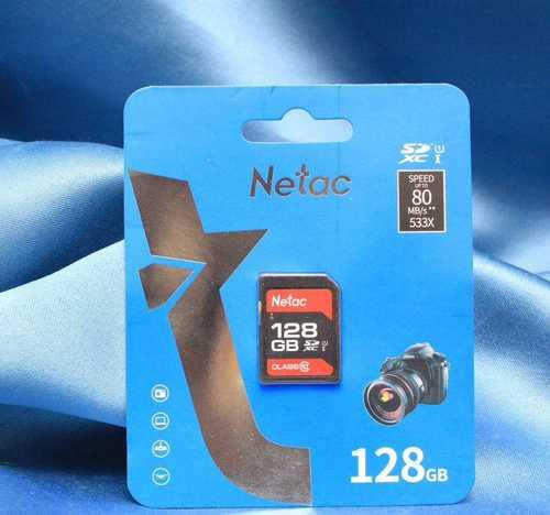 Карта памяти SD Netac 128Gb 80Mb/s