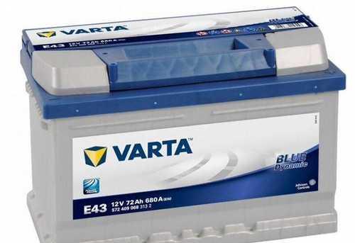 Аккумулятор Varta Blue E43 72Ач обратная поляр