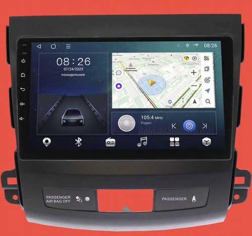 Магнитола Mitsubishi Outlander XL 07-12 Android 9"
