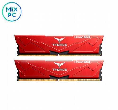 Оперативная память DDR5 32GB (2x16GB) 5600MHz Team Group T-Force Vulcan Red