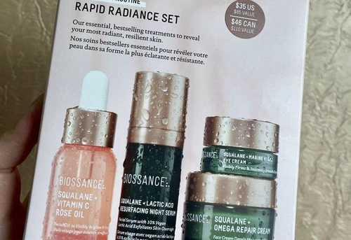 Набор Biossance rapid radiance set для лица