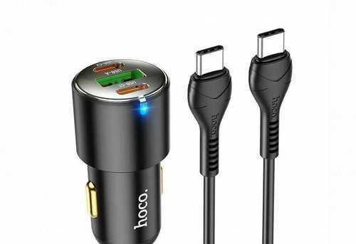 Автозарядка для смартфона Hoco NZ6 USB/Type-C 45W