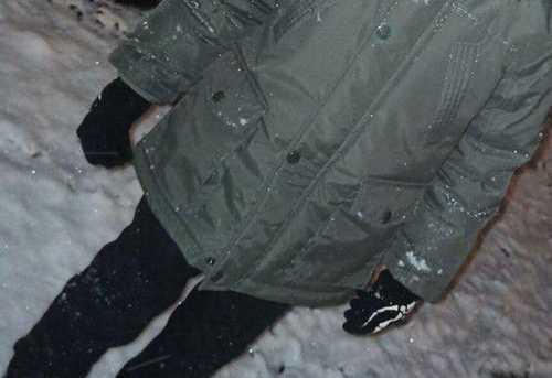 Куртка зимняя на мальчика 116.шапка снуд перчатки