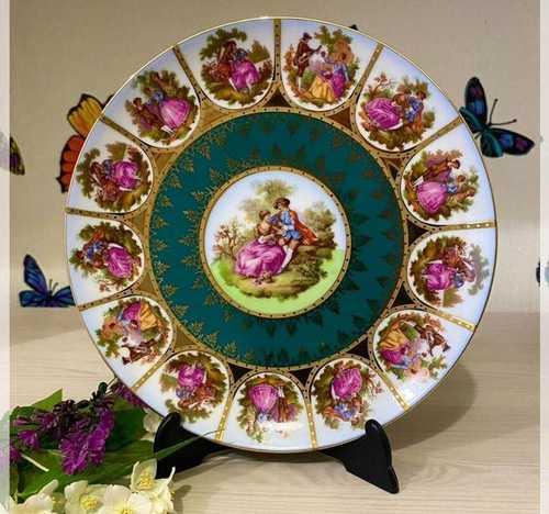 Антикварная тарелка “Fragonard”, Германия