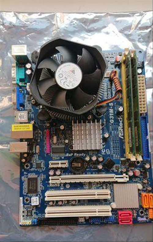Asrock g31ms + pentium e6300 + Hynix 2gb LGA775