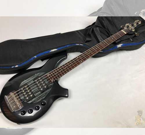 2004 MusicMan Bongo 5 HH Piezo Sapphire Black