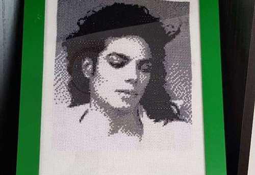 Майкл Джексон готовая вышивка крестом
