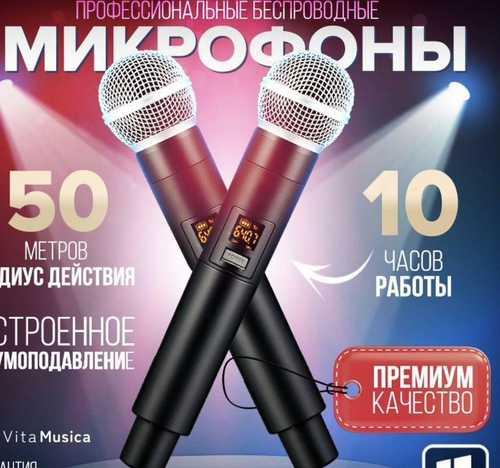 Микрофон караоке беспроводной Vita Musica