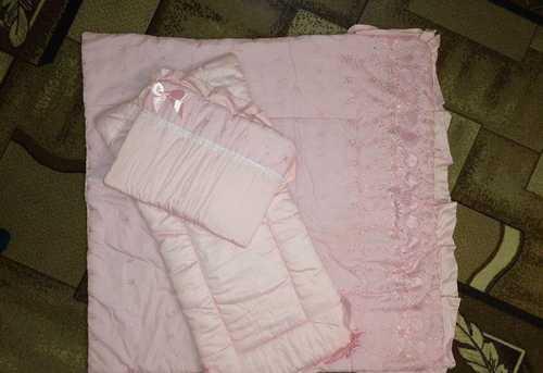 Одеяло на выписку+ матрас+ подушка