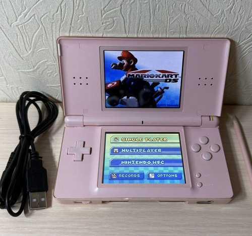 Nintеndo DS Lite портативная приставка розовая