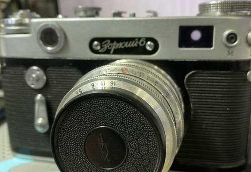 Плёночный фотоаппарат зоркий 6