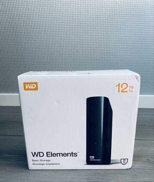 WD Elements 12tb Basic Storage SN:d5gya05l
