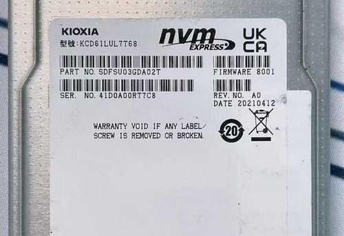 Жесткий диск SSD kioxia kcd61lul7t68 7.68TB