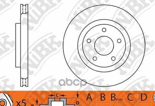 Диск тормозной передний nissan qashqai 07/X-TR