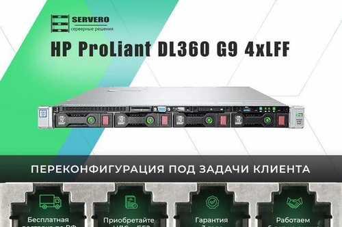 HP DL360 G9 4xLFF/2xE5-2690v3/12х16Gb/2x500WT