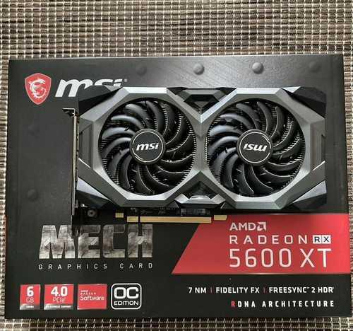 Видеокарта RX 5600xt 6gb