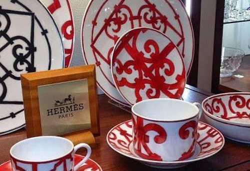 Чайный набор чашки hermes фарфор