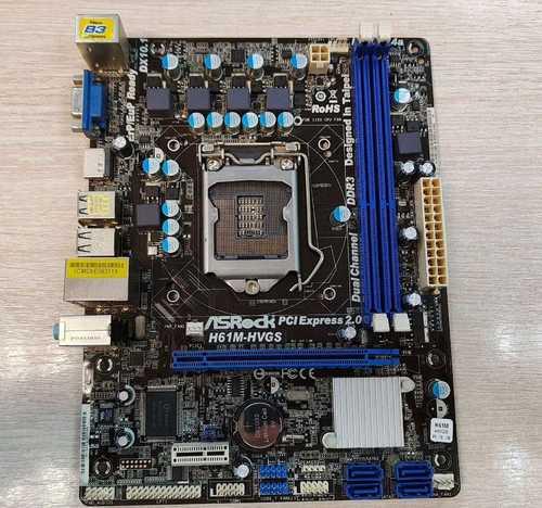 Материнская плата s1155 AsRock H61M-hvgs