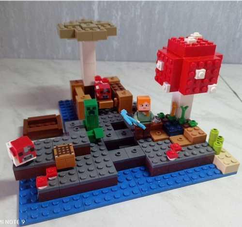 Lego minecraft 21129 Грибной остров