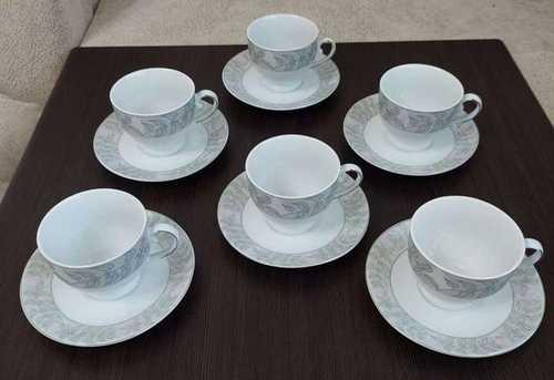 Florence Porcelain кофейный сервиз на 6 персон