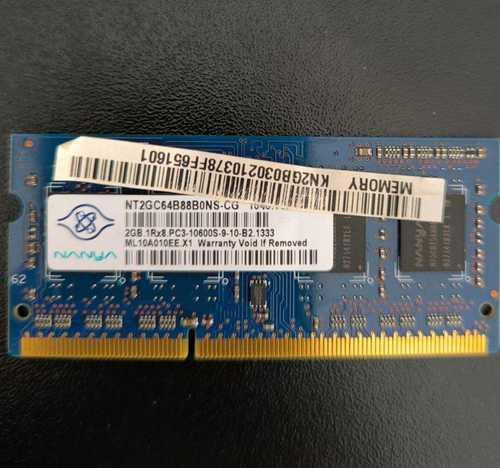 Оперативная память ddr3 2gb 1333