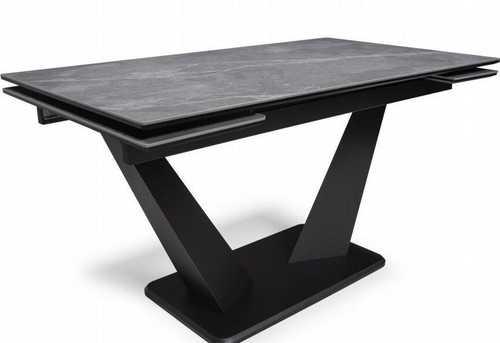 Керамический стол Кели 140(200)х80х76 серый мрамор