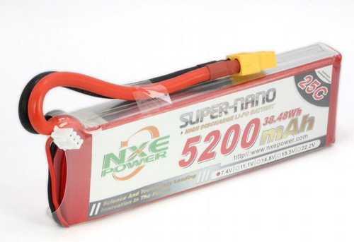 Аккумулятор LiPo 2S 5200mAh 25C (NXE) 7.4В