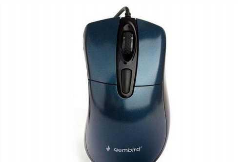 Мышь Gembird MOP-415-B USB синий 3кн.+колесо-кноп