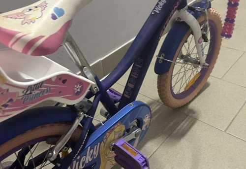 Детский велосипед для девочки лет stern 16