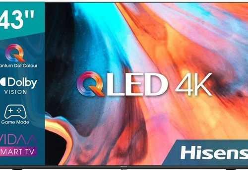 Телевизор 43 дюйма hisense 43E7HQ qled,4K,smat