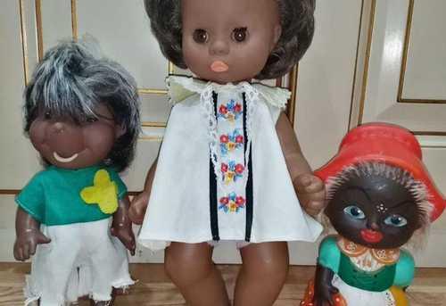 Кукла ёжик красная шапочка негритянка СССР ГДР