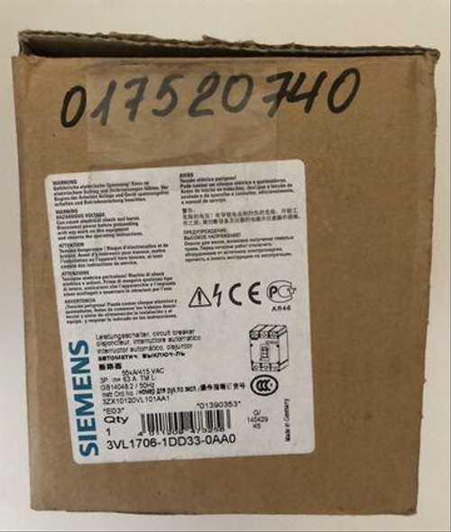 3VL1706-1DD33-0AA0 Siemens