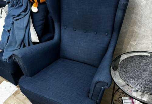 Кресло IKEA страндмон синее