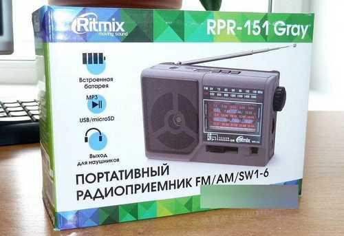 Радиоприёмник Ritmix RPR-151 Grey