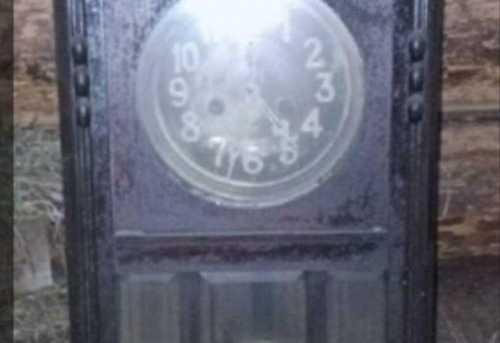 Старинные настенные антикварные часы с боем Gloria